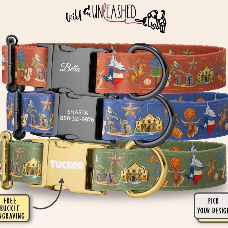 Western Texas Dog Collars - Etsy