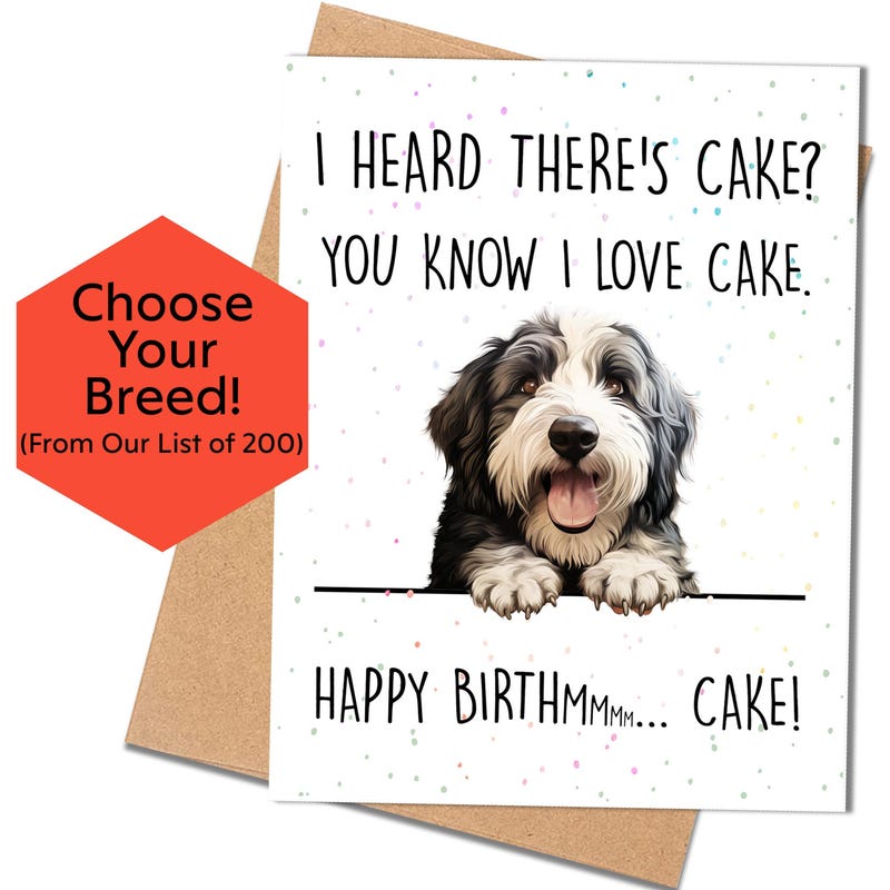 Dog Man Birthday Card - Etsy