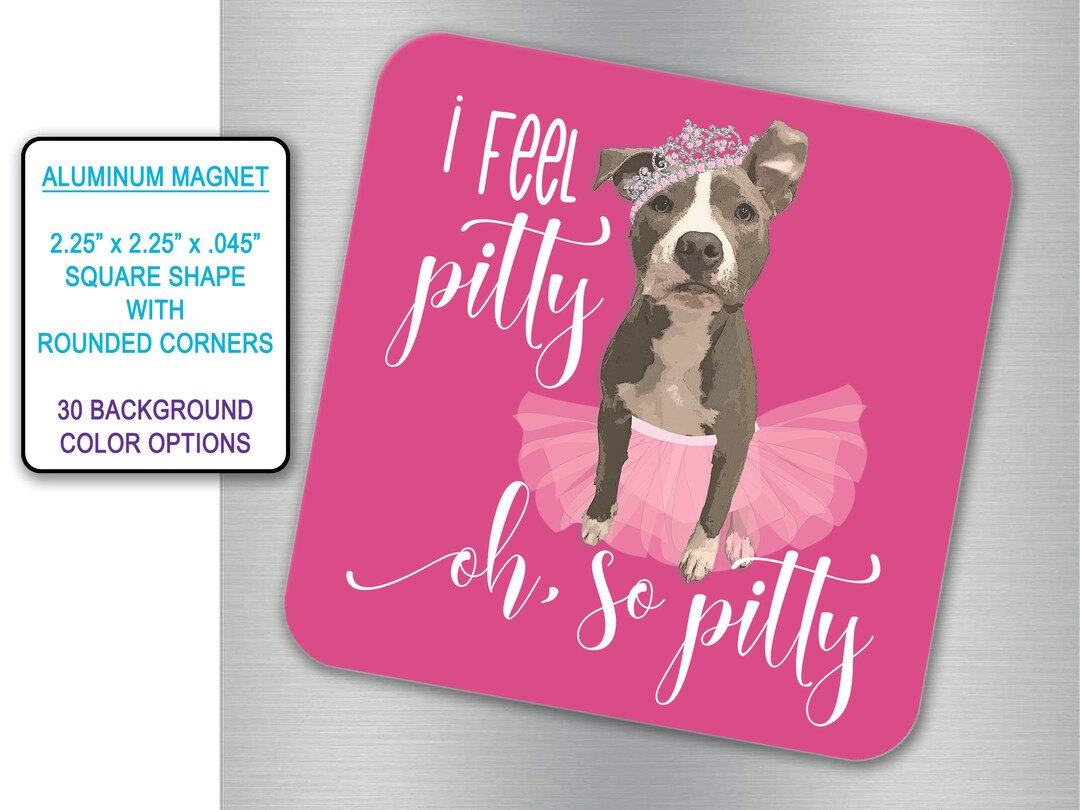 Pit Bull Ballerina Cute Fridge Magnet, Kitchen Decor, Pitbull Gifts ...
