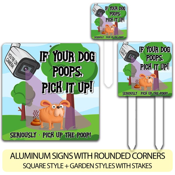 Dog Poop Sign - Etsy