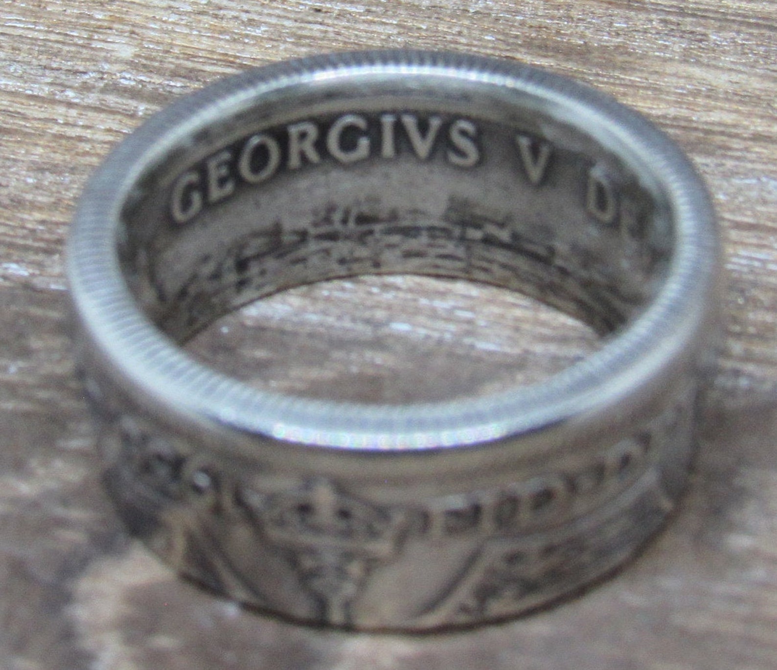 Coin Ring British 1936 One Florin Ring .500 Silver - Etsy