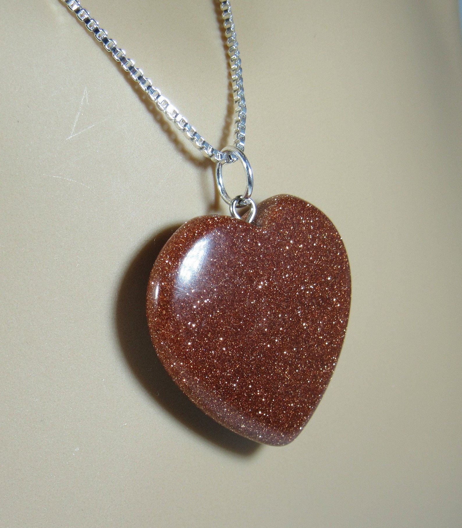 Gold Sandstone Natural Stone Pendant Necklace Inv A149 - Etsy