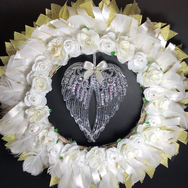 Angel Wing Wreath - Etsy