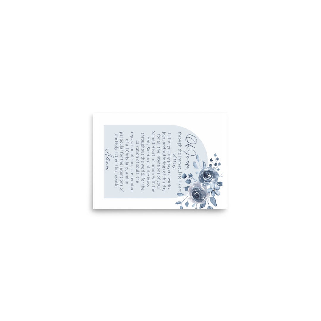 Morning Offering Printable | Prayer Card, Catholic Prayer Printable ...