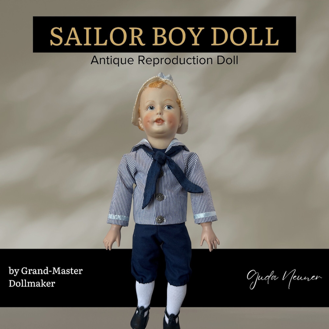 Sailor Boy Porcelain Doll, Antique Doll, Collectors Gift, Doll ...