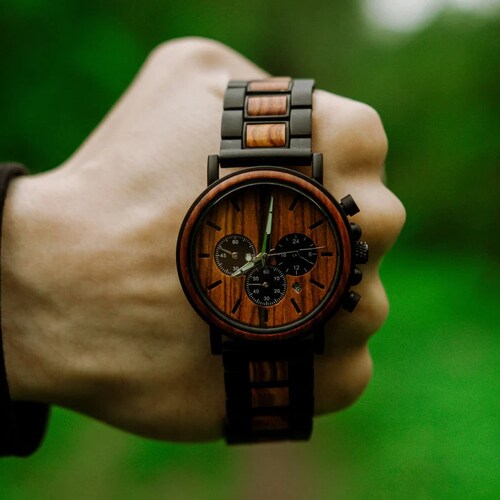 Men's Wood Watch Engraved Watch Personalized - Etsy