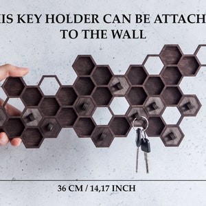Honeycomb Key Holder,key Hooks,unique Key Holder for Wall,key Rack ...