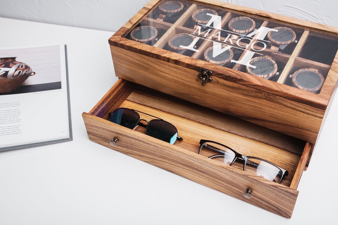 Watch Box for Men With Drawerwatch Case for Men - Etsy