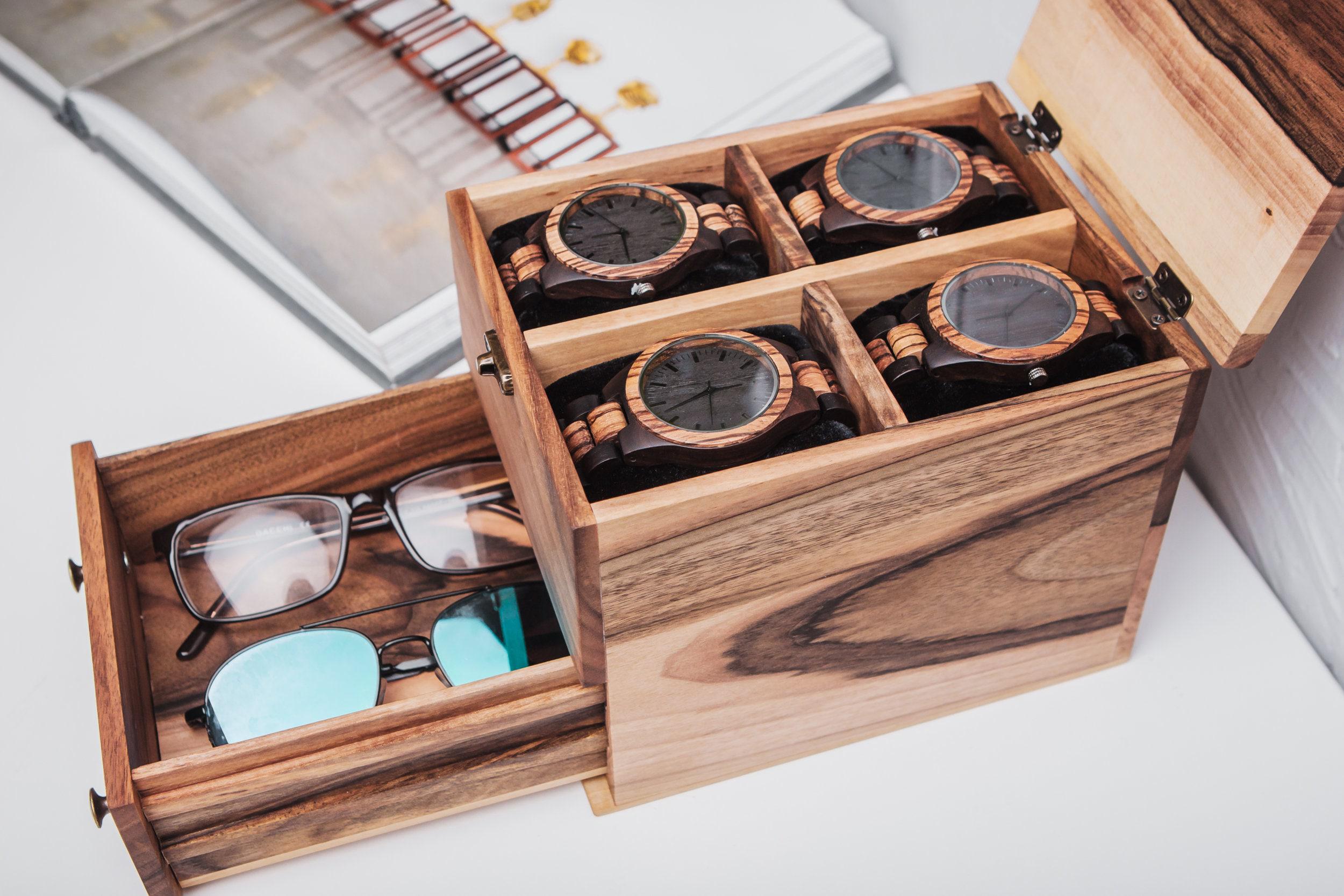 Watch Box for Men Personalized, Custom Wood Box With Lid, Watch Box for ...