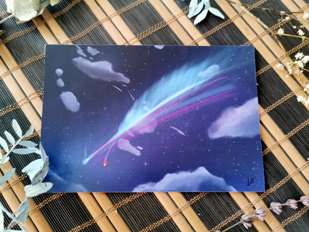 Kimi no na wa Meteors anime art your name - Etsy España