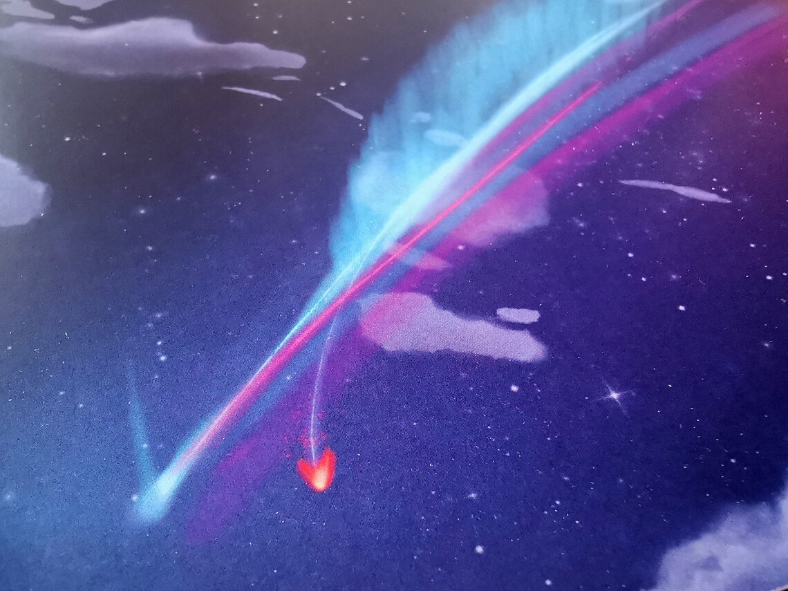 Kimi no na wa Meteors anime art your name - Etsy España