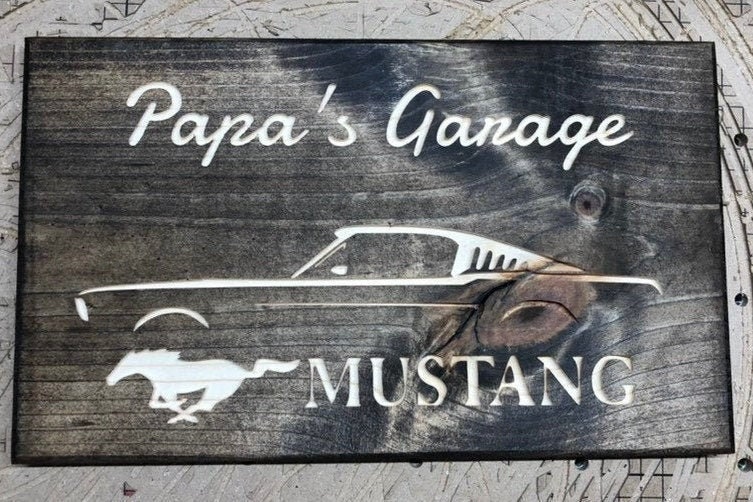 Custom Engraved 1965 Mustang Sign - Etsy
