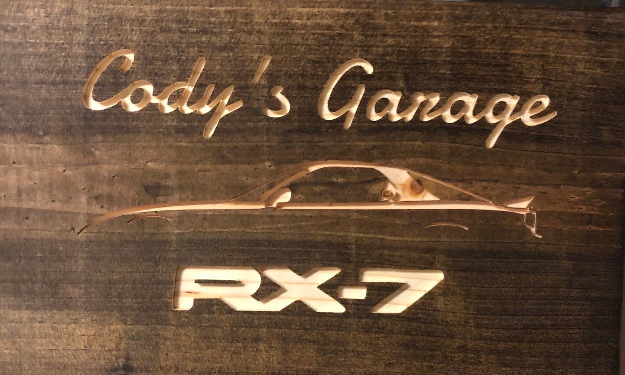 Custom Engraved Mazda RX-7 Sign - Etsy