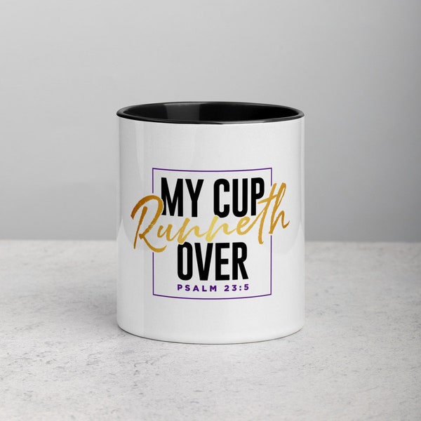 My Cup Runneth Over Mug - Etsy