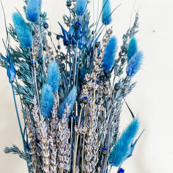 Blue Dried Flowers - Etsy
