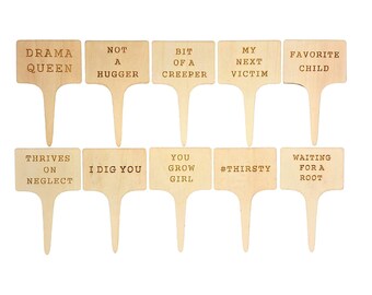 Funny Plant Labels - Etsy