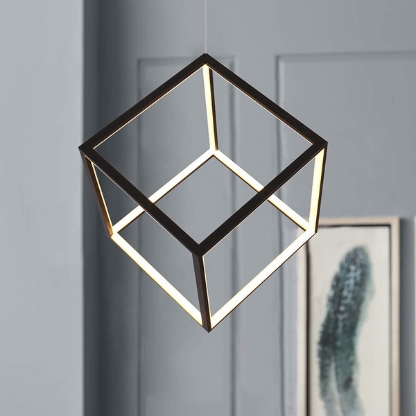 Cube Pendant Light - Etsy