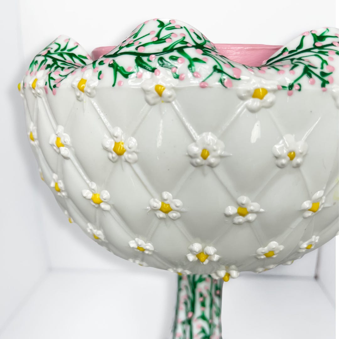 Upcycled Painted Milk Glass Magic Planter - Etsy