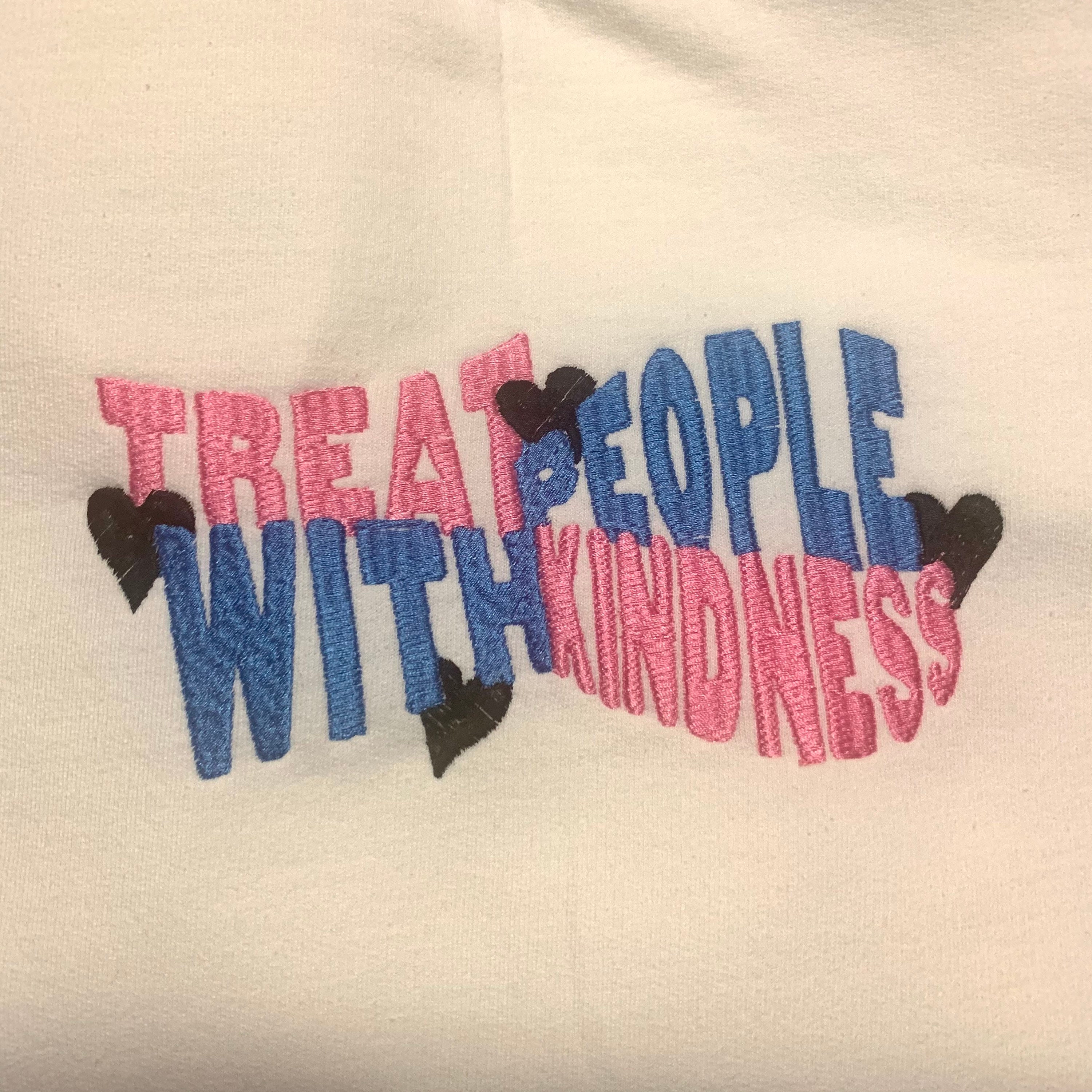 Harry Styles Treat People With Kindness Embroidered Crewneck - Etsy
