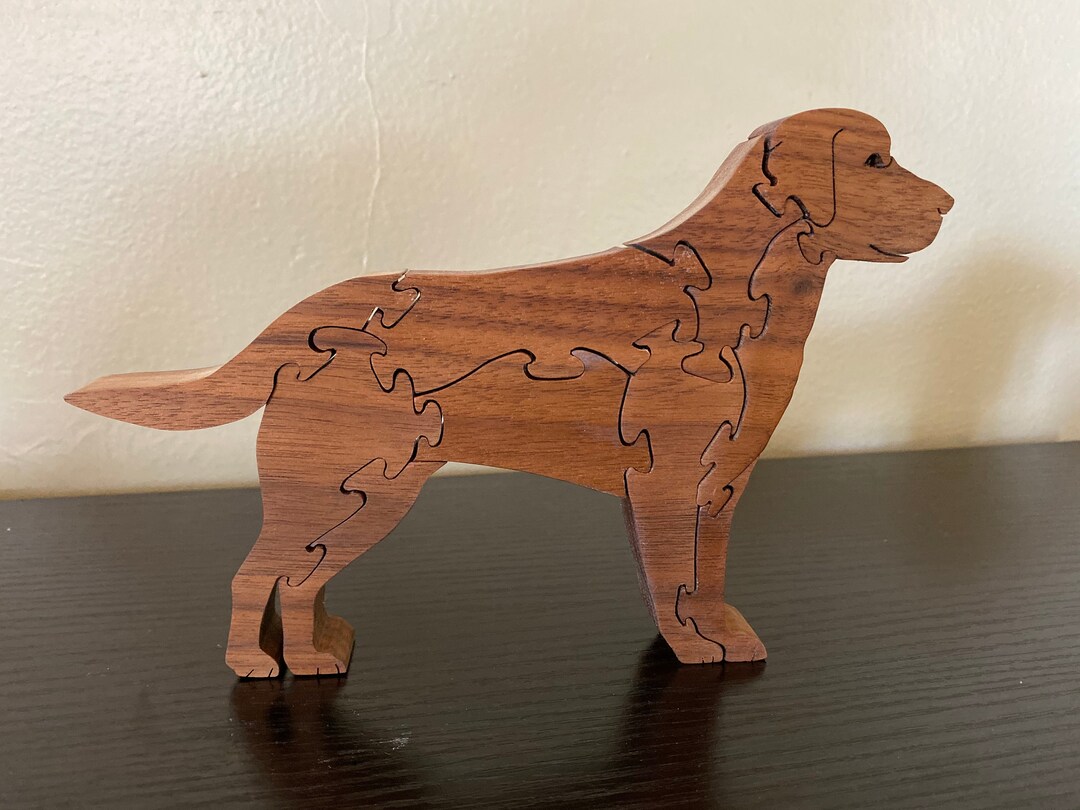 Chocolate Lab - Labrador Puzzle : Walnut, Free Standing, Adult, Decor ...
