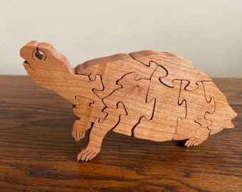 Wood Turtle Puzzle - Etsy
