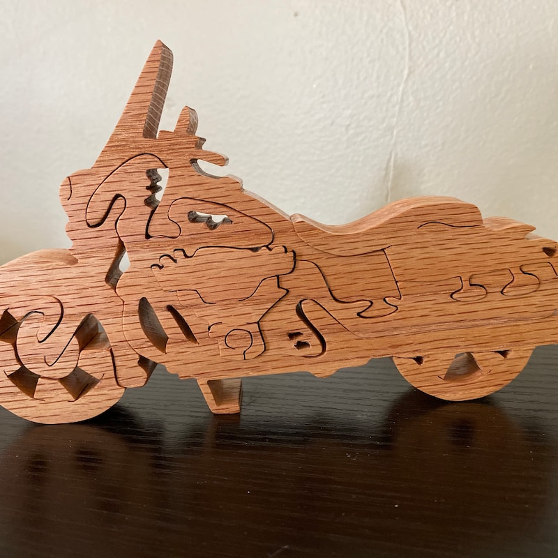 Motorcycle Puzzle - Etsy