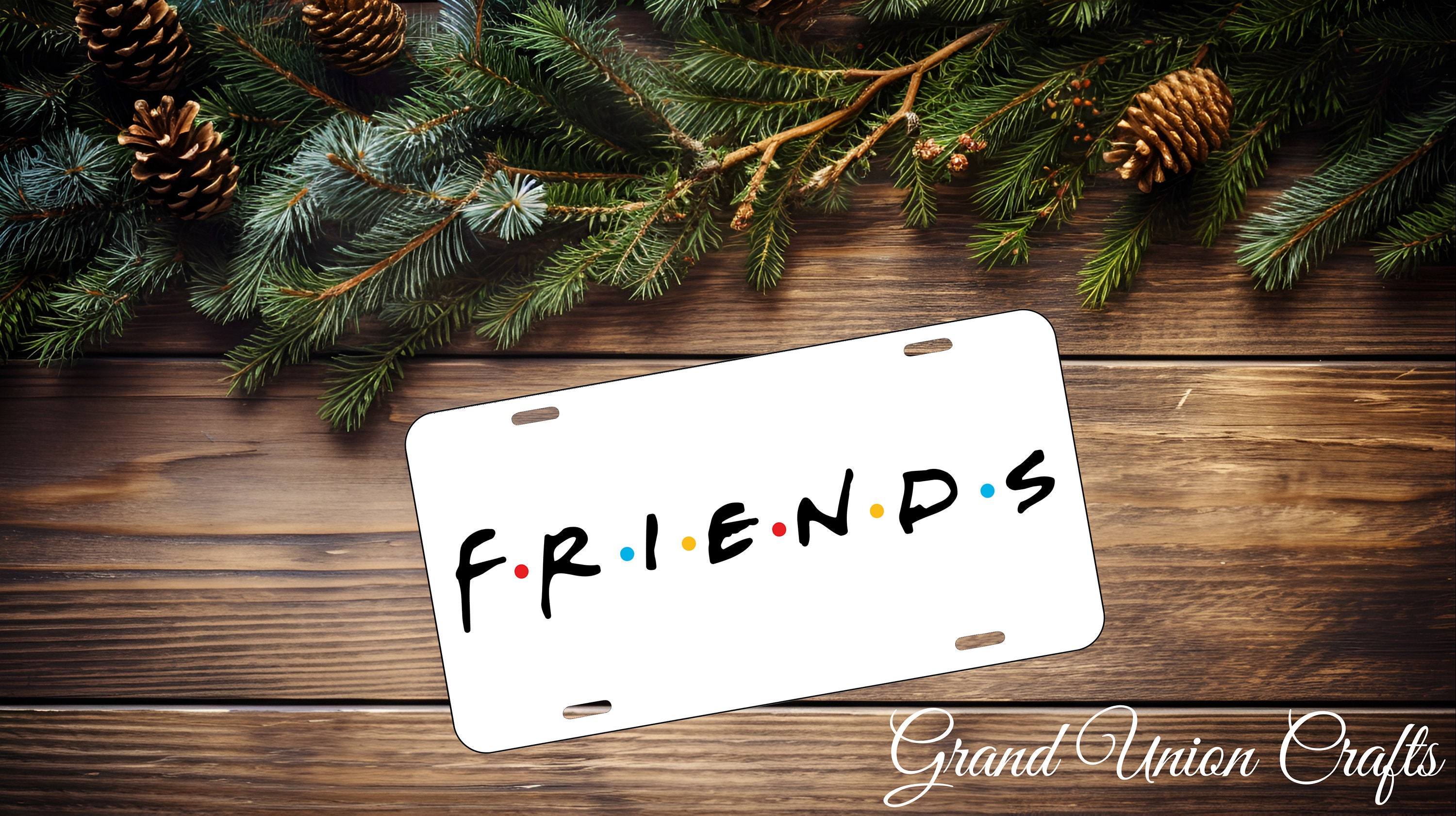 Friends TV Show Logo Aluminum License Plate F.R.I.E.N.D.S - Etsy