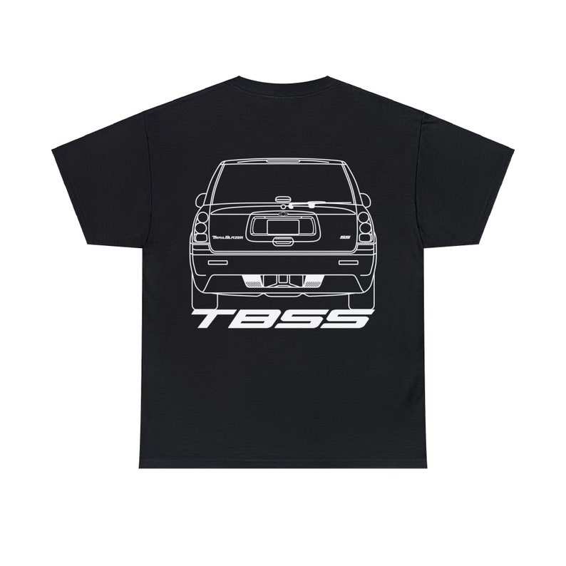 Black Chevrolet Trailblazer SS T-shirt Front End Custom Chevy TBSS Tee ...