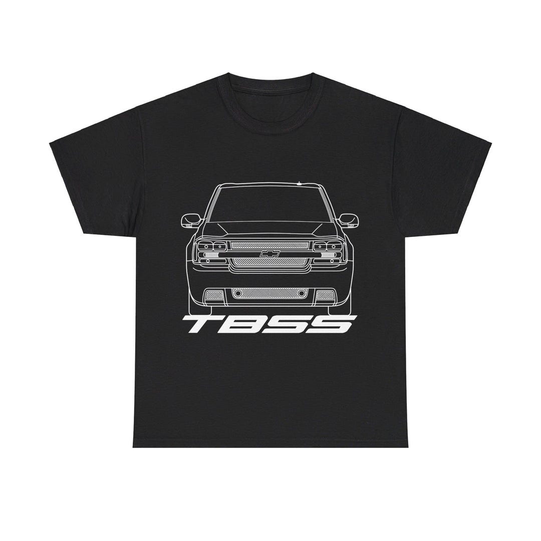 Black Chevrolet Trailblazer SS T-shirt Front End Custom Chevy TBSS Tee ...