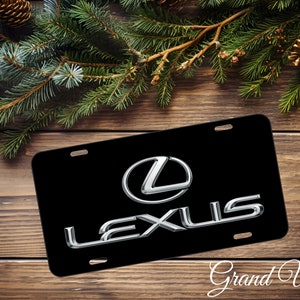 Lexus Custom Aluminum License Plate Logo Nx Rx Rz Tx Gx Lx Rc - Etsy