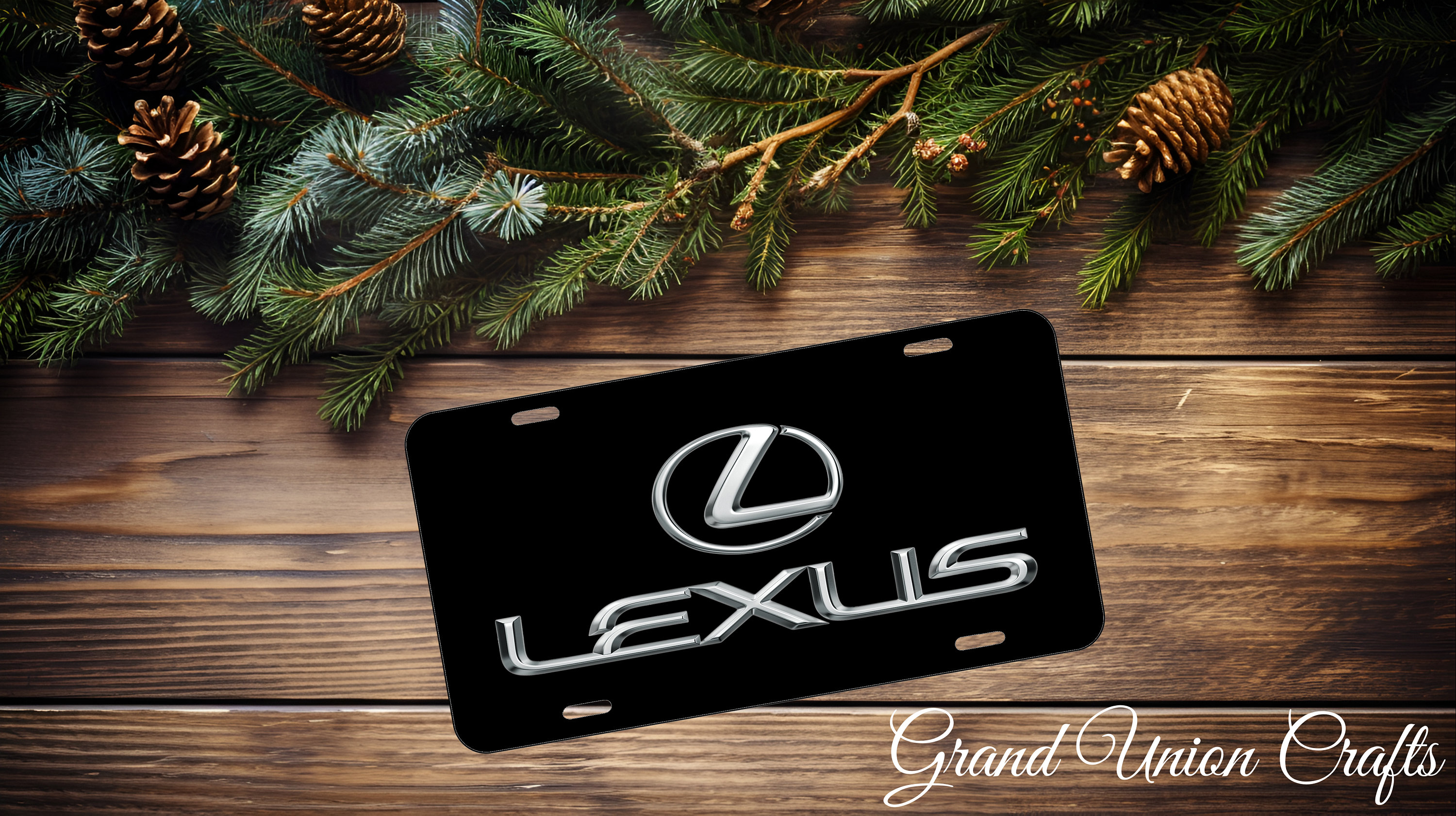 Lexus Custom Aluminum License Plate Logo Nx Rx Rz Tx Gx Lx Rc - Etsy