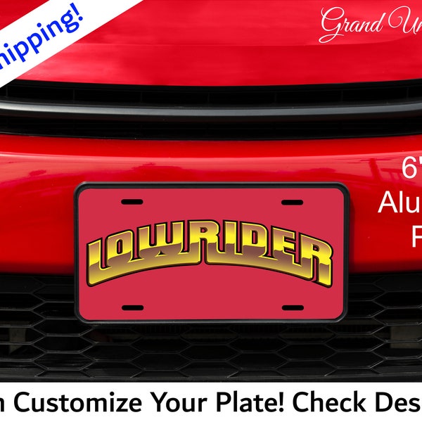 Lowrider Plate - Etsy