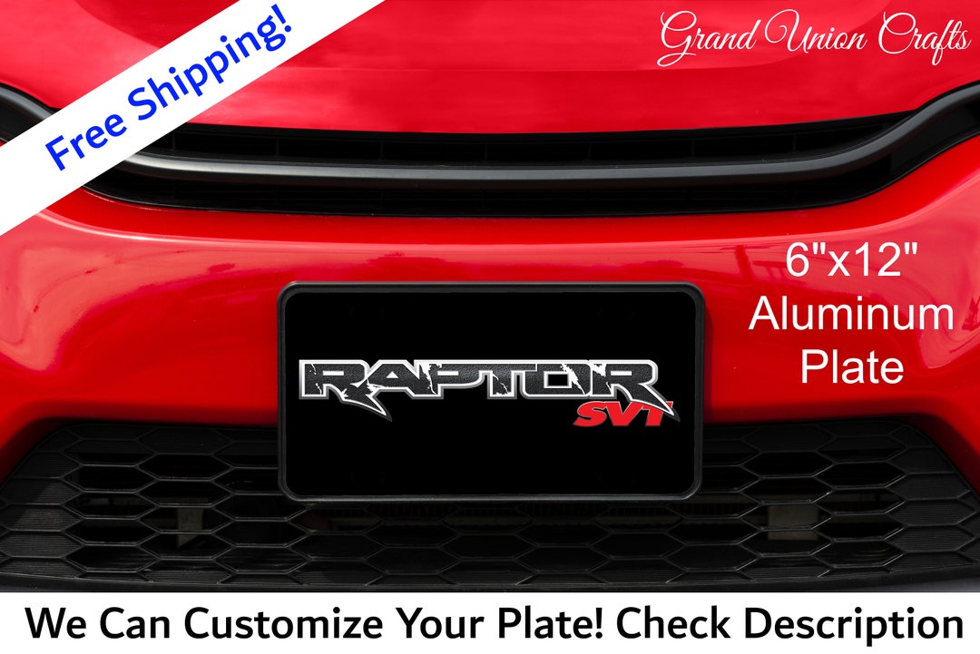 Ford Raptor SVT Aluminum License Plate - Etsy
