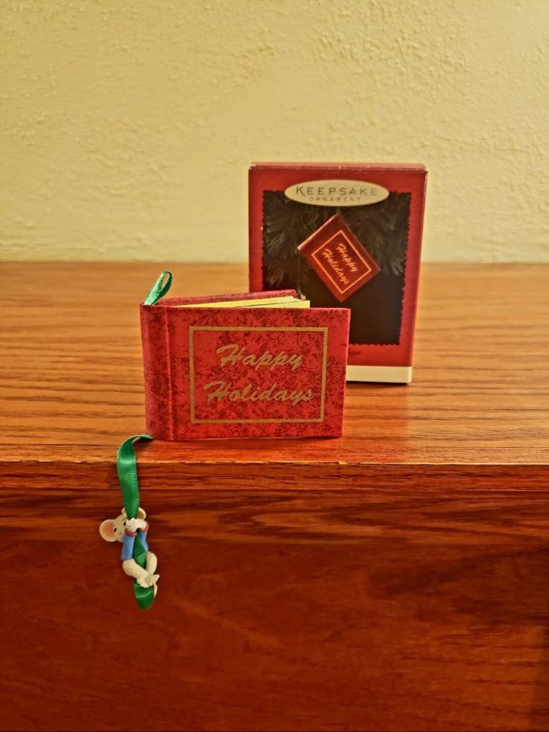 Vintage Christmas Happy Holidays Photo Holder Hallmark Keepsake ...