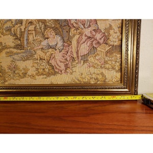 Antique French Tapestry Handmade Versailles Victorian Garden Romance ...