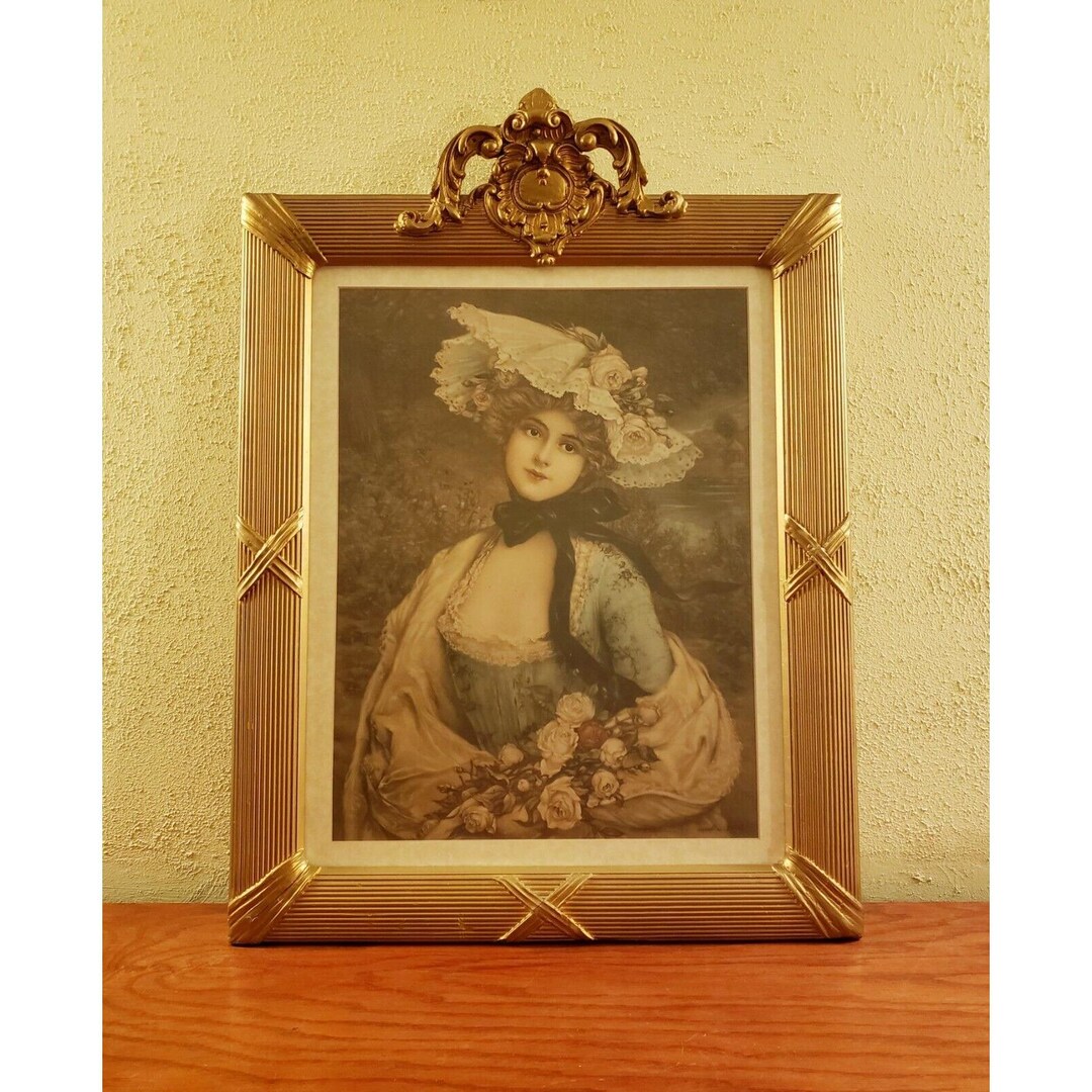 Antique Victorian Frame Gold Gilt Wood and Gesso Hanging Picture Frame ...