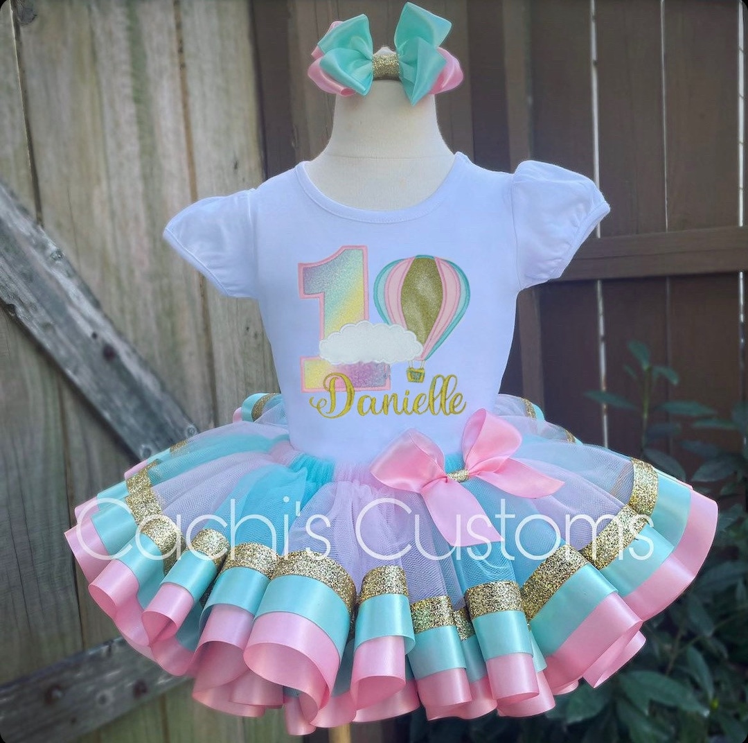 Hot Air Balloon Birthday Putfit | Hot Air Ballon Tutu | Cotton Candy ...