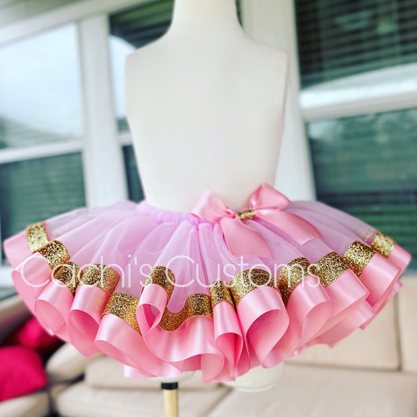 Pink and Gold Tutu - Etsy