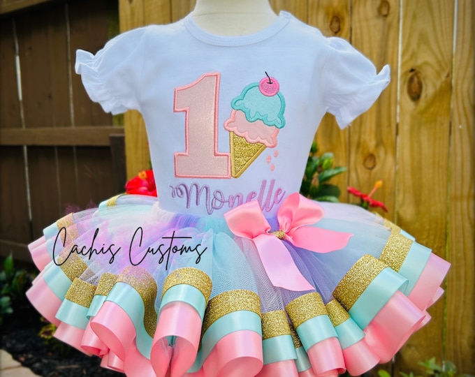 Ice Cream Birthday Outfit - Etsy