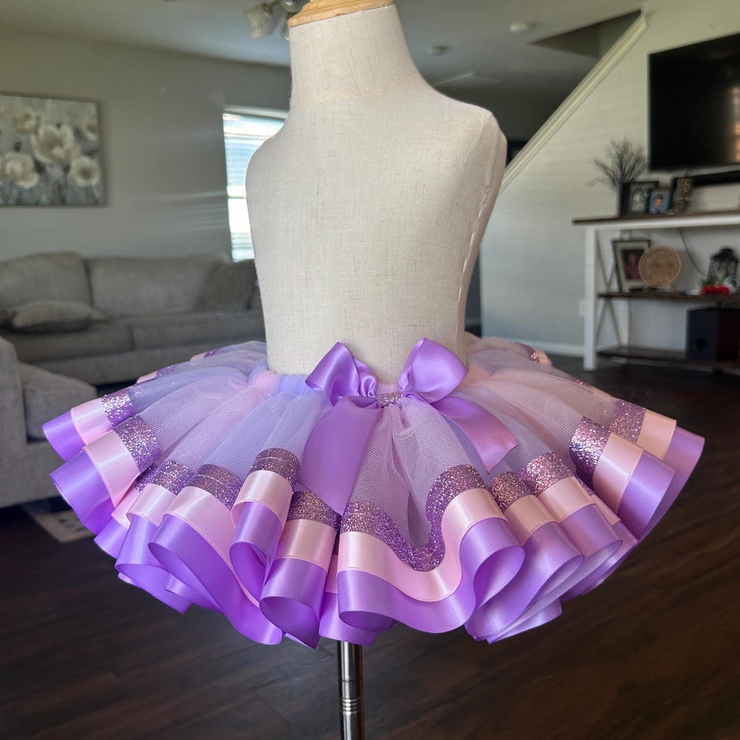 Ribbon Tutu ONLY | Birthday Tutu | Duck Tutu | Lavender and Pink Tutu ...