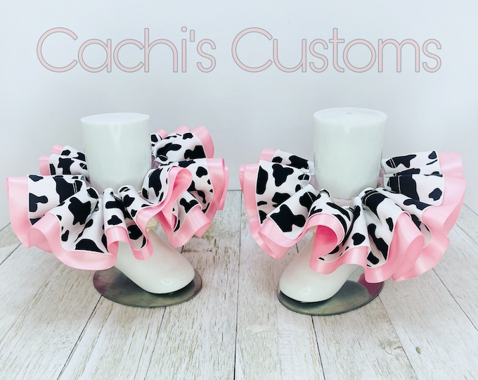Cow Tutu Anklets | Ruffle Tutu Socks - Etsy