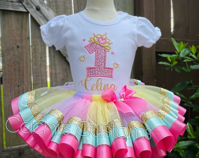 Princess Birthday Tutu Princess Birthday Outfit - Etsy