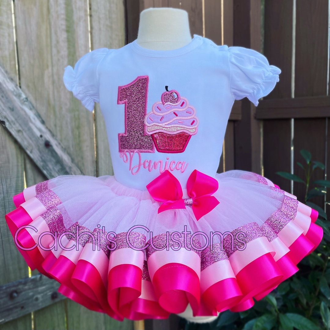 Cupcake Birthday Outfit | Cupcake Birthday Tutu - Etsy