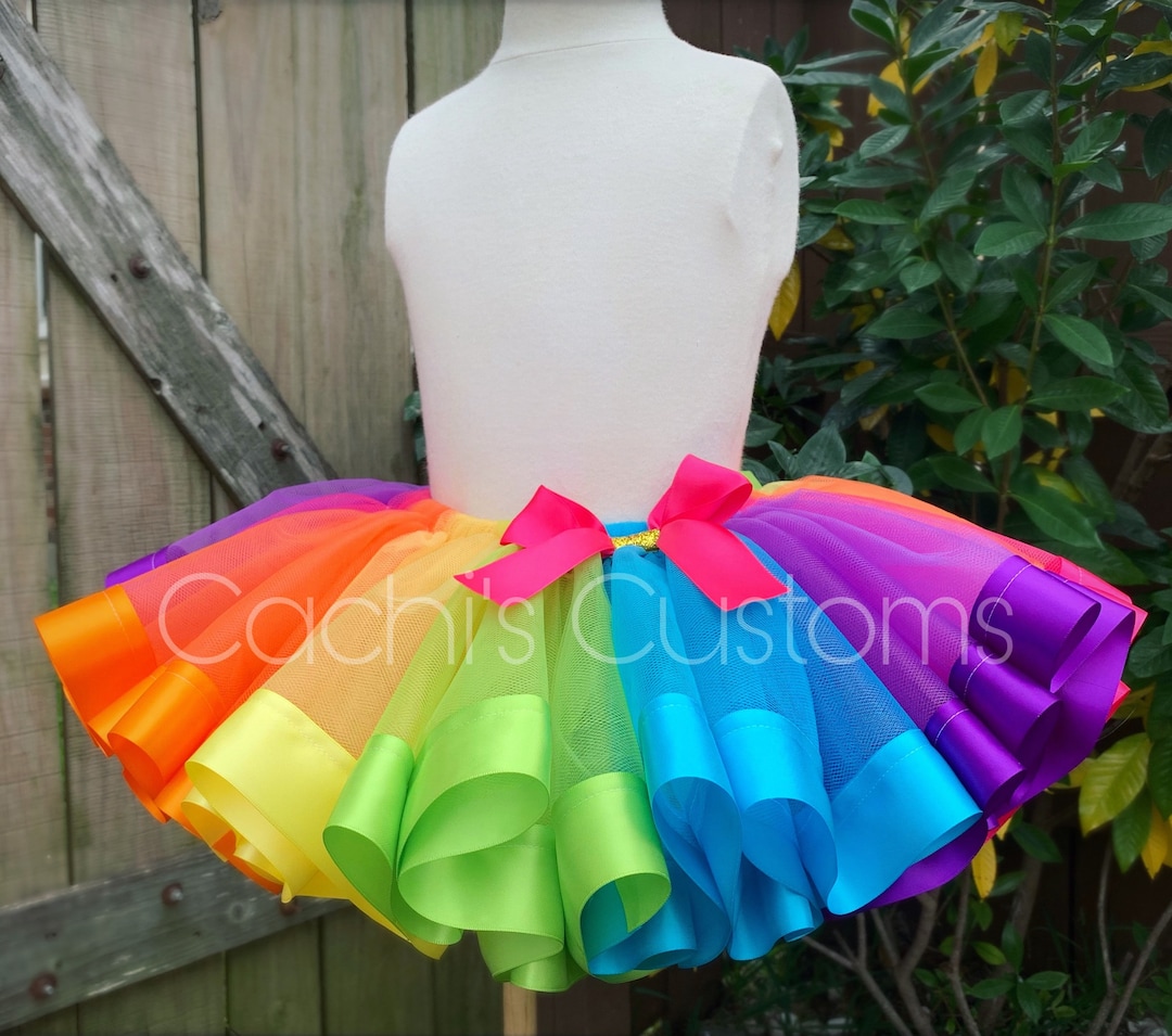 Rainbow Ribbon Tutu - Multi Colored Tutu - Etsy