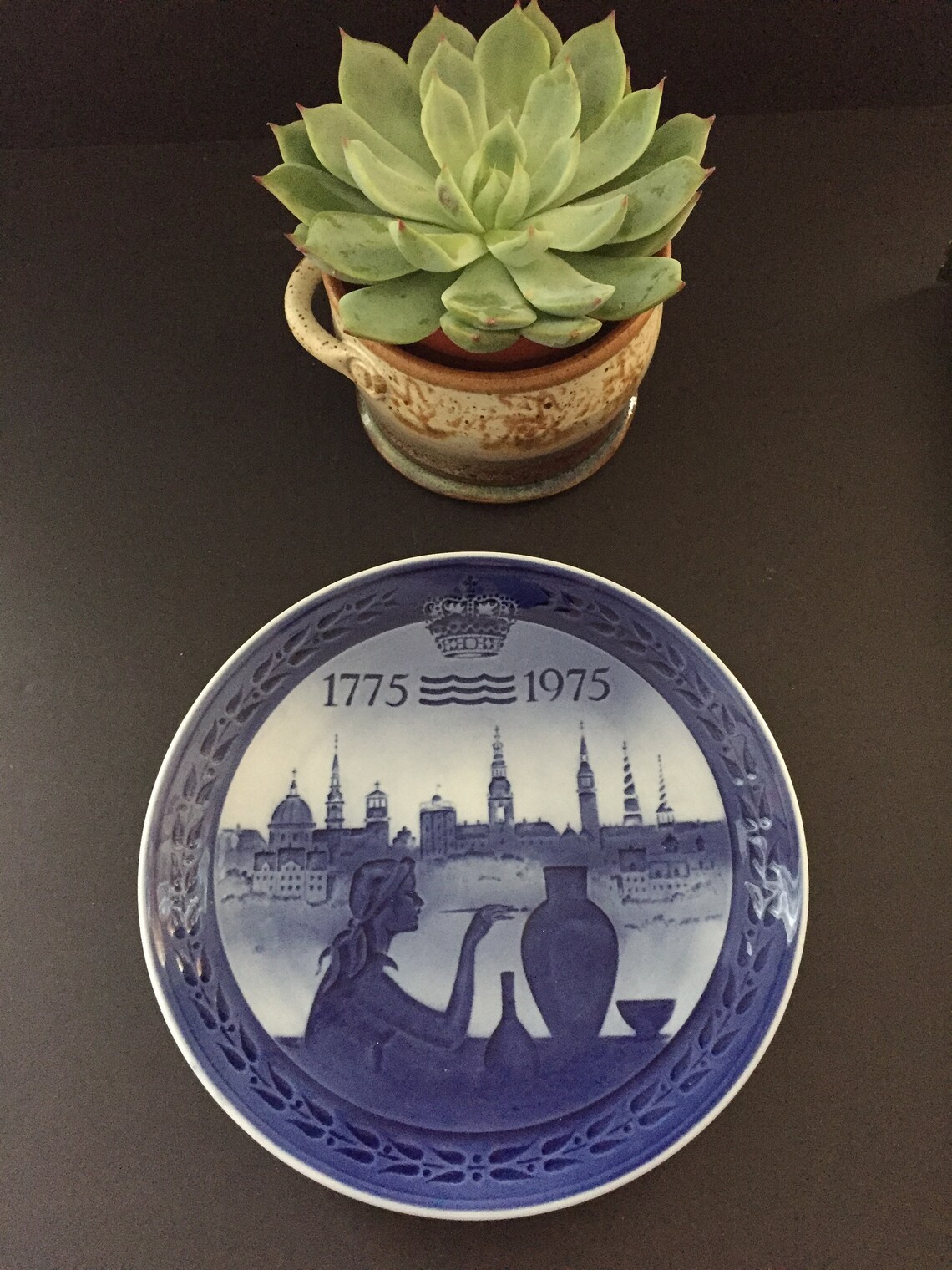 ROYAL COPENHAGEN DENMARK Porcelain Plate 1775-1975 Bicentenary - Etsy ...