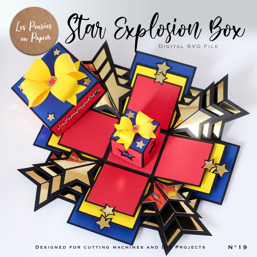 STAR Explosion - 3D SVG | Instant Download | Explosion Box | Project ...