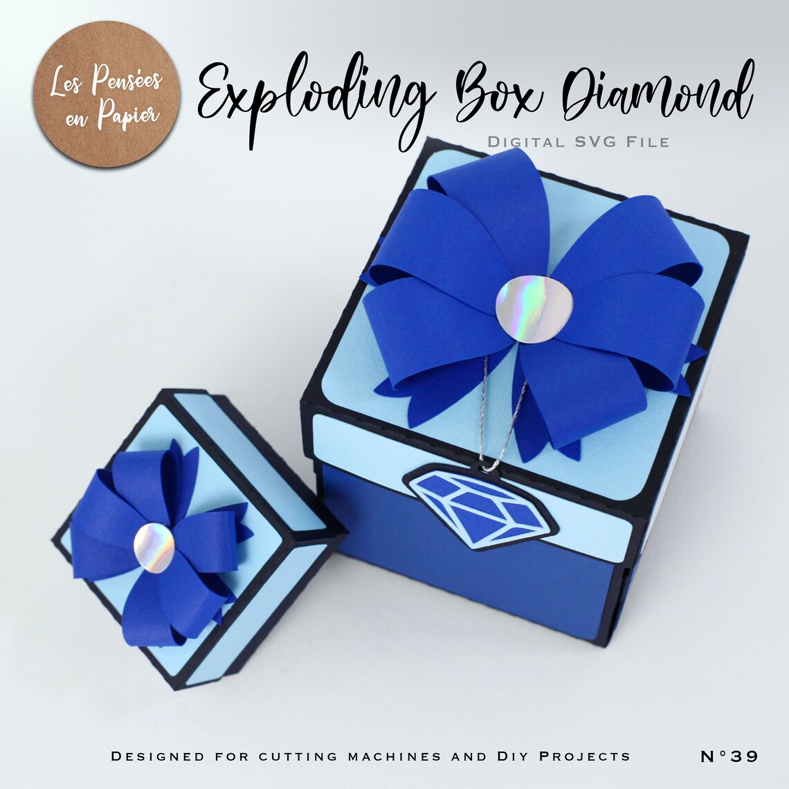EXPLODING Box DIAMOND SVG Classic Collection Instant - Etsy