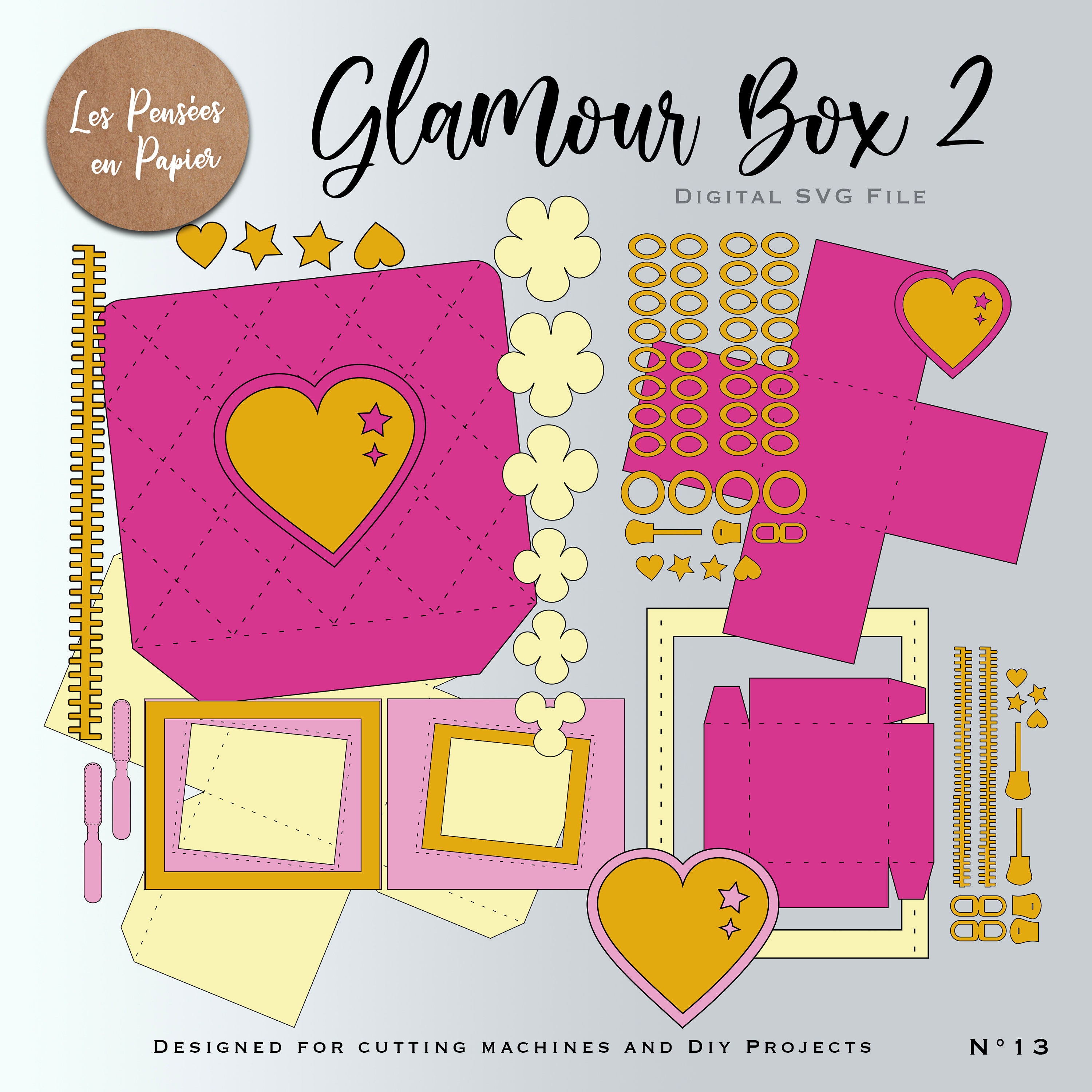 GLAMOUR BOX 2 SVG File Instant Download Project for | Etsy UK