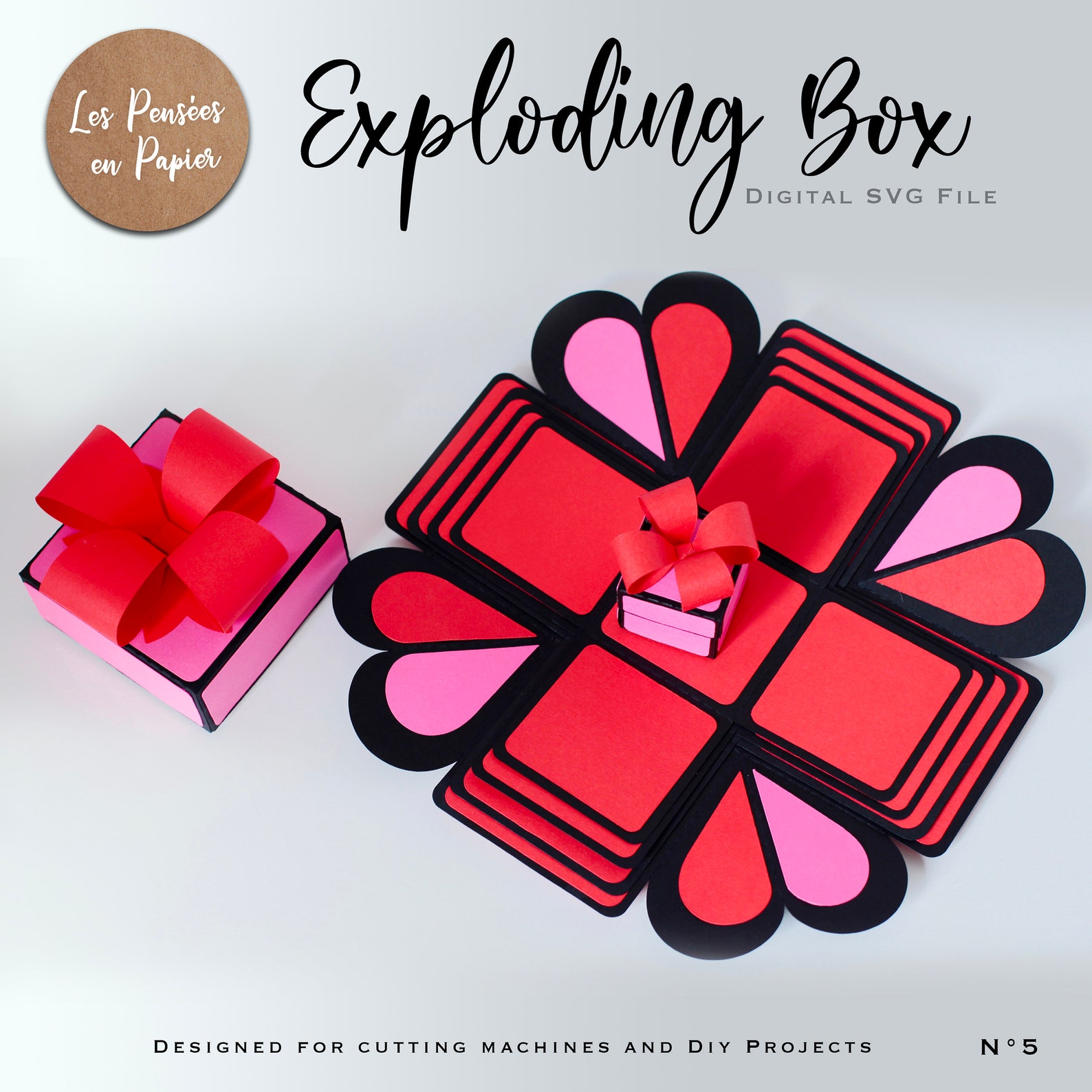 EXPLODING BOX SVG Instant Download Svg Project for Cricut | Etsy