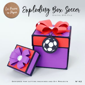 EXPLODING Box Soccer - 3D SVG | Instant Download | Explosion Box ...